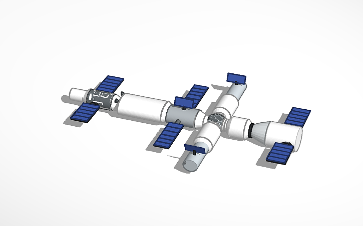 3D design Space Station - Tinkercad