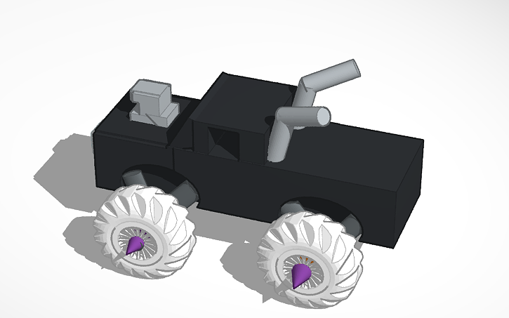 3D design THE awsome Monster Truck - Tinkercad
