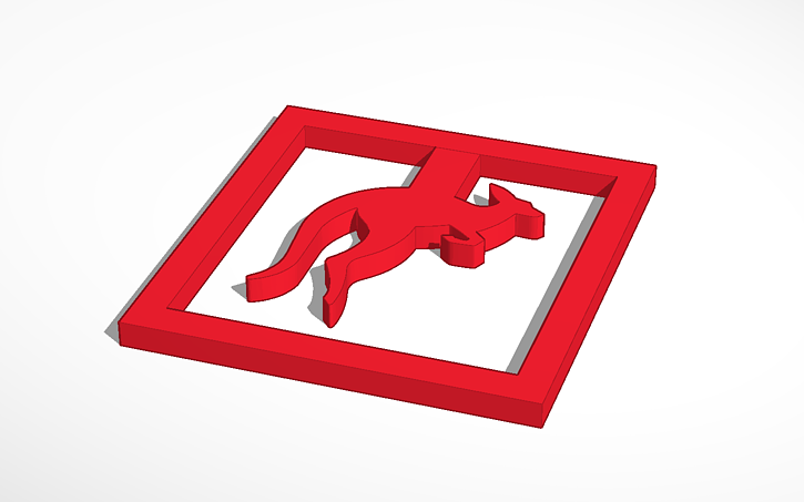 3D design Roo Paper Clip Rectangle - Tinkercad