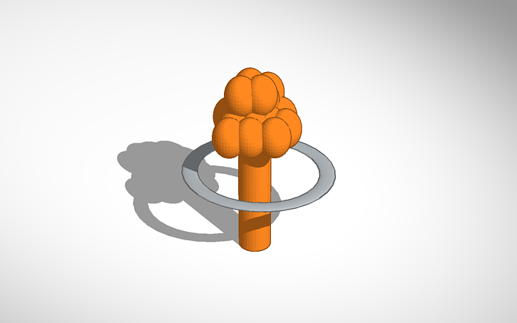 3D design nuclear explosion - Tinkercad