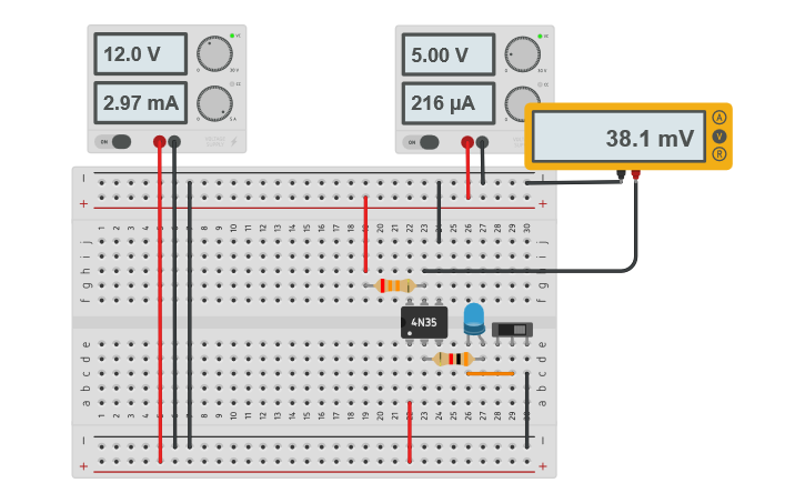 Circuit Design Opto Limit Switch Mock Up Tinkercad
