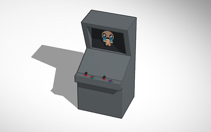 3D design Isaac arcade machine - Tinkercad