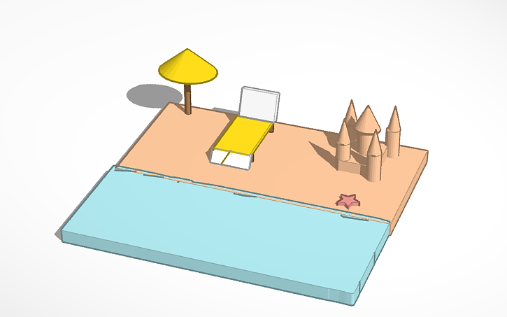 3D design TINKERCAD HOLIDAY BEACH | Tinkercad