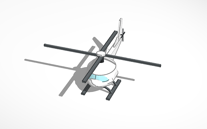 3D design helicopter - Tinkercad