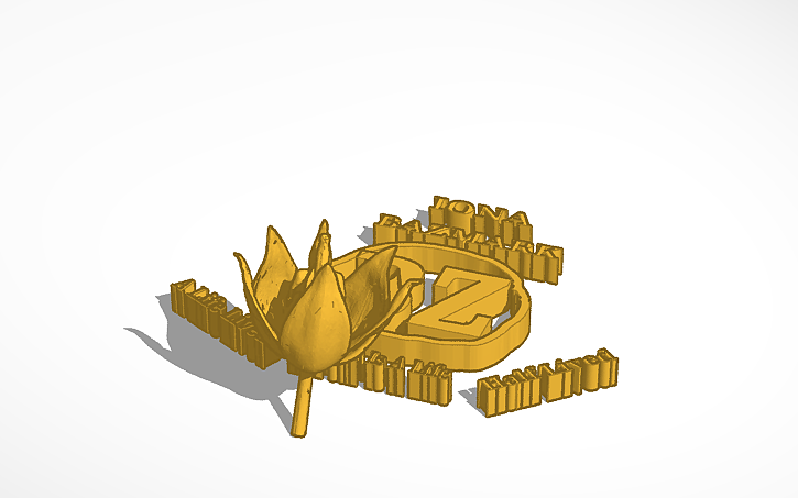 3D design Bazmark Logo | Tinkercad
