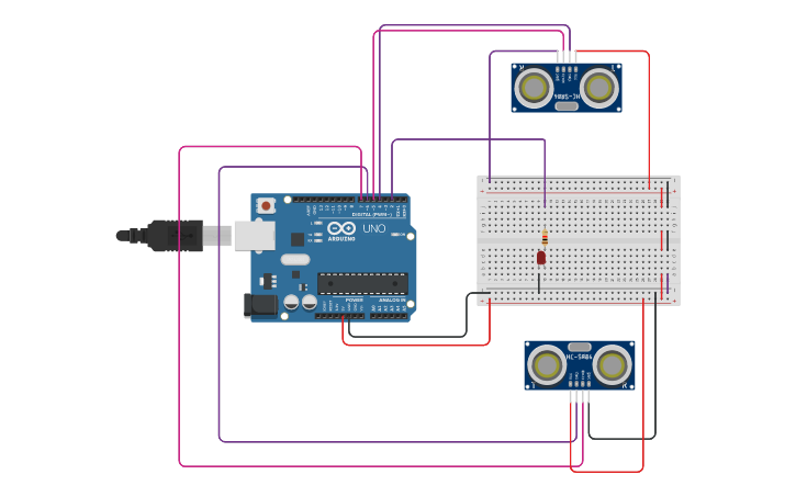 Circuit Design Rahaf Social Distancing Tinkercad