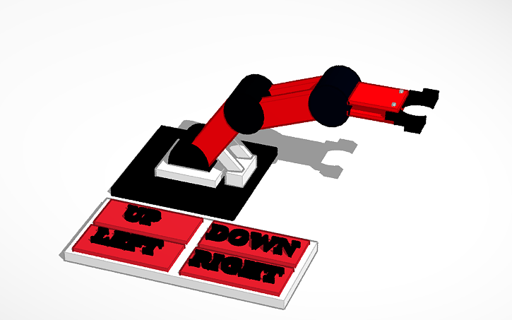 3D design robotic arm - Tinkercad