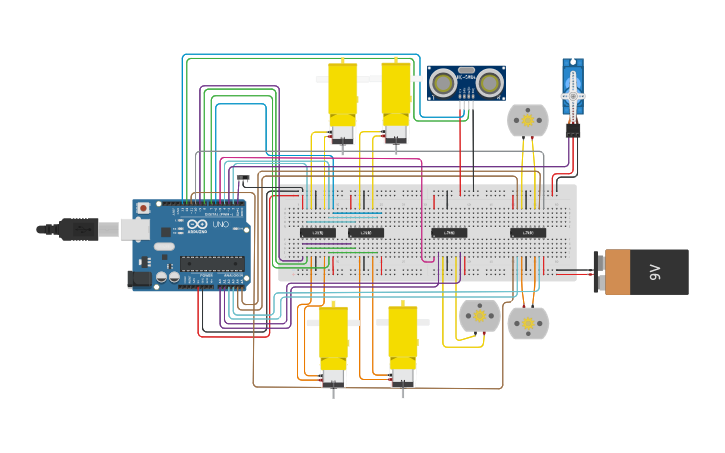Circuit design solar - Tinkercad