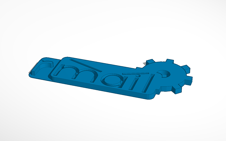 3D design rMail logo | Tinkercad
