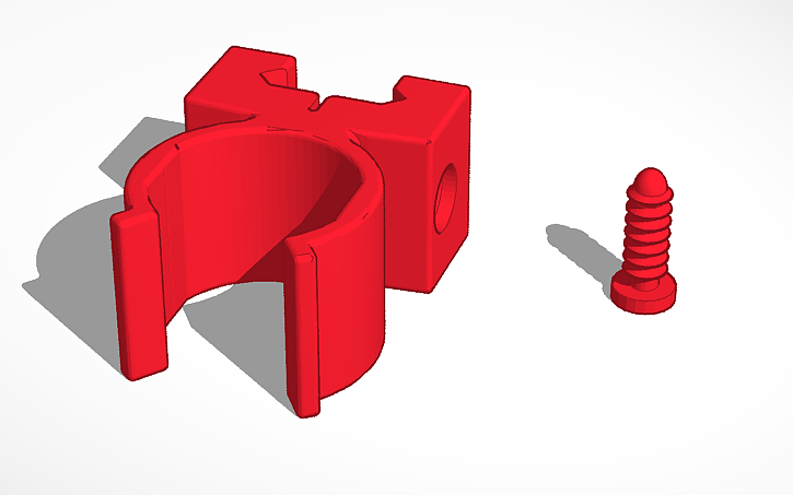 3D design Flashlight Mount - Tinkercad