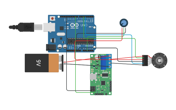 Circuit Design Encoder Tinkercad