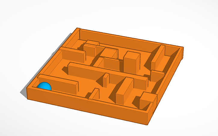 3D design Hard Maze - Tinkercad