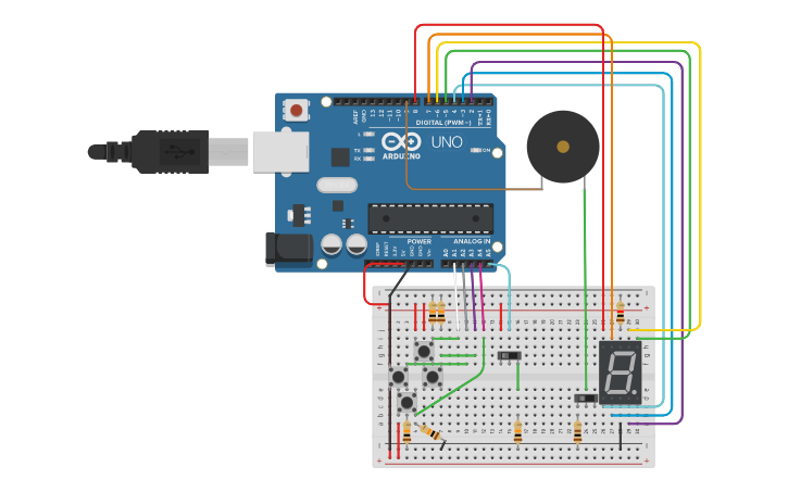 Circuit design ECE Final Project - Tinkercad