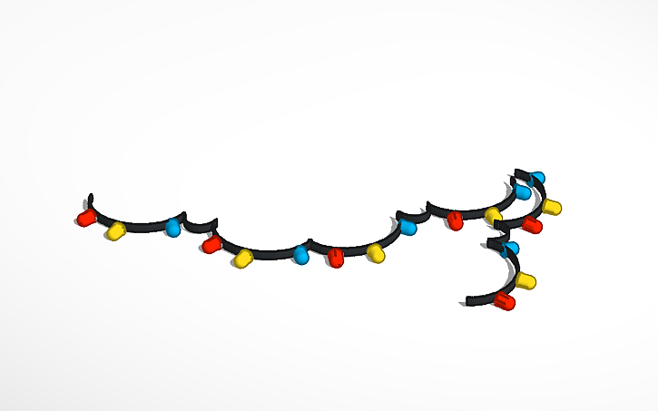 3d Design Xmas Lights Tinkercad