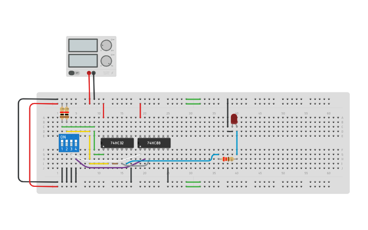 Circuit design Circuito parqueadero - Tinkercad