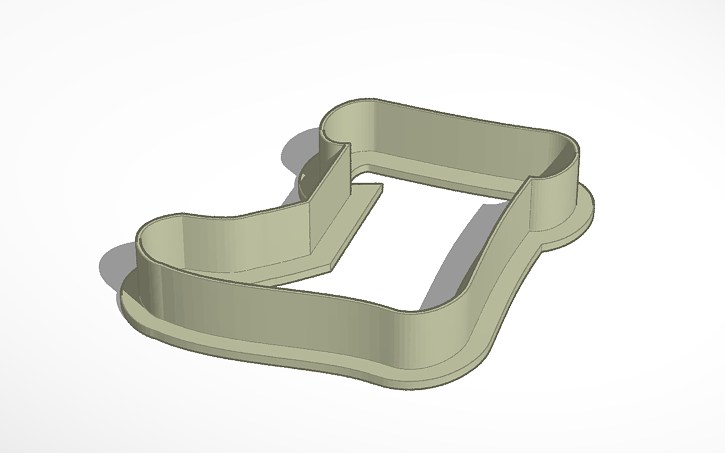 3D design Christmas Sock Cookie Cutter | Tinkercad