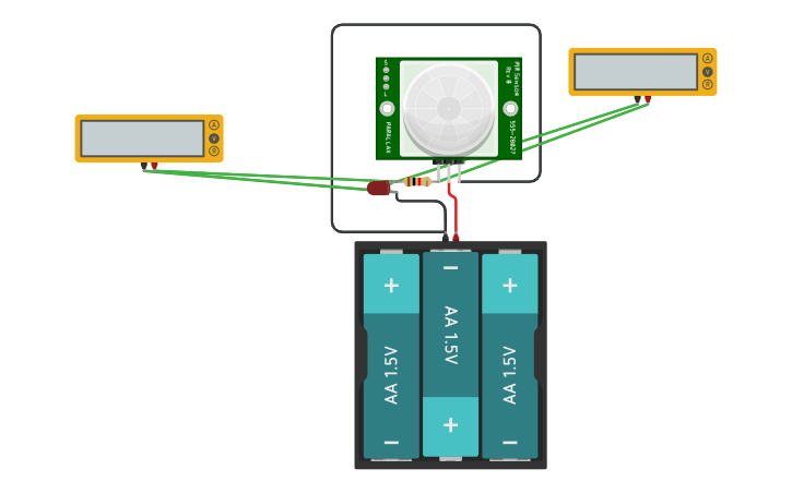 Circuit design PIR SENSOR | Tinkercad