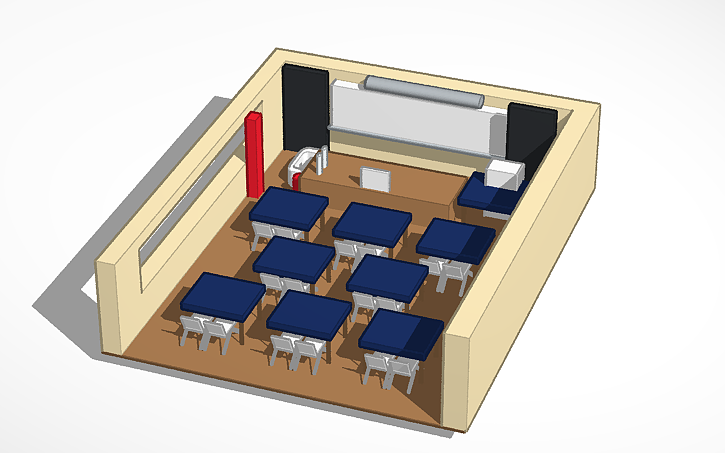 3D design Copy of Classroom Model - Tinkercad