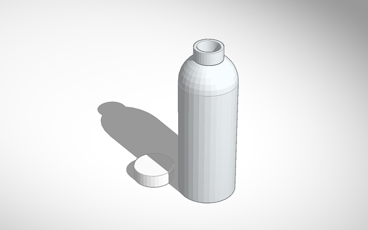 3D design customizable water bottle | Tinkercad