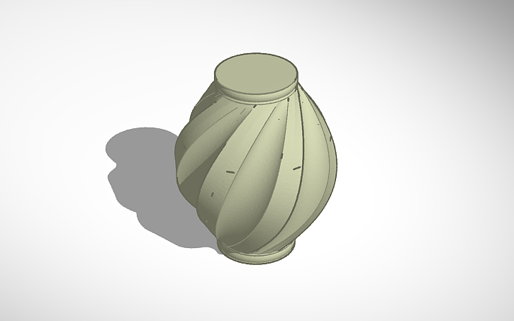3D design vaso - Tinkercad