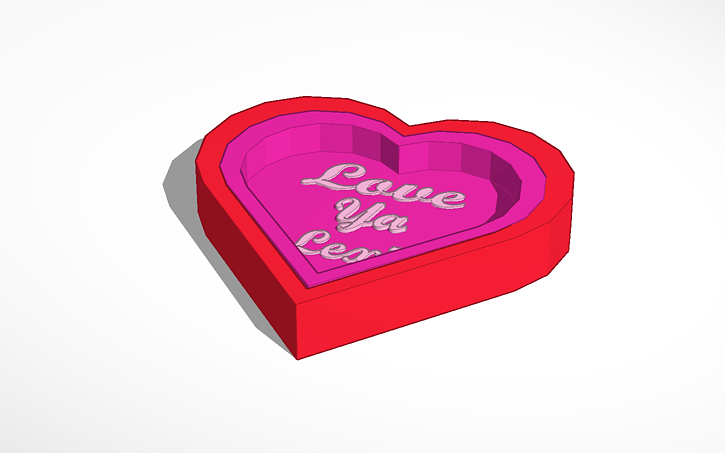 3D design Valentines Day Gift - Tinkercad
