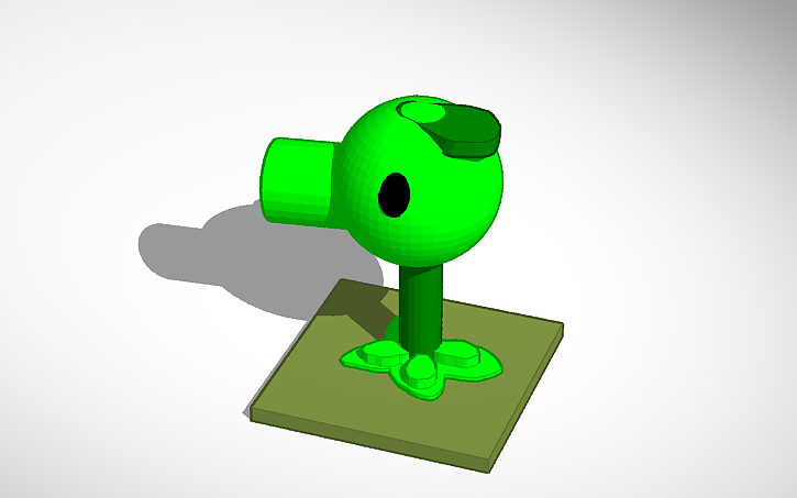 3D design Peashooter - Tinkercad
