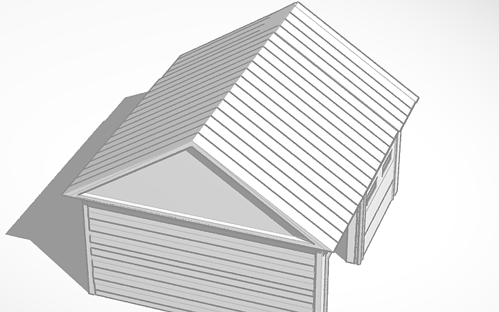 3D design Two car Household Garage 1:64 scale - Tinkercad