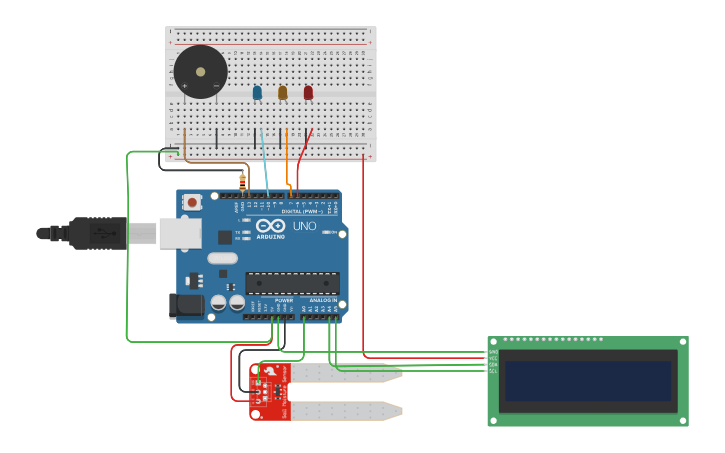 Circuit design Program_5 Soil Moisture Sensor 12212070 - Tinkercad