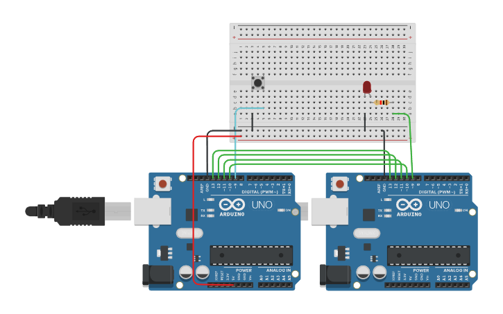 Circuit design SPI - Tinkercad