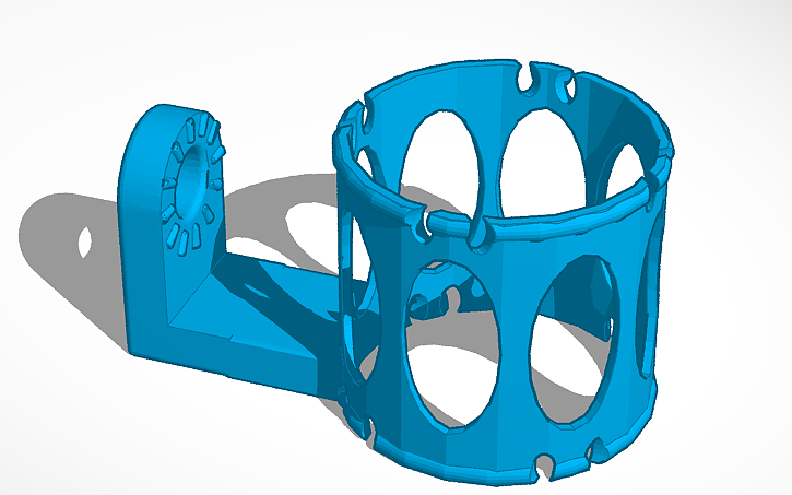 3D design Articulated shock absorber mic mount - Tinkercad