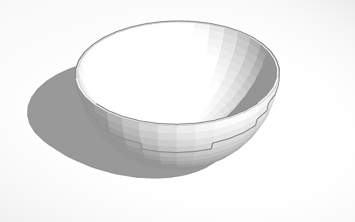 3D design bowl - Tinkercad
