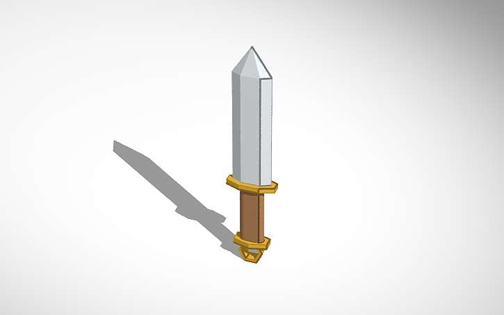 3D design Basic Medieval Sword - Tinkercad