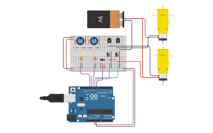 Circuit Design Exercício Teste Tinkercad
