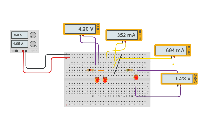 Circuit design Shiny Wluff | Tinkercad