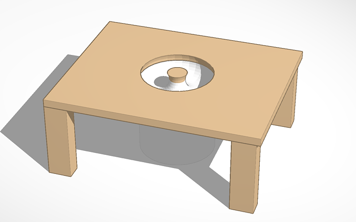 3D design table by itself | Tinkercad