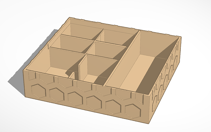 3d Design Storage Piece Holder Tinkercad