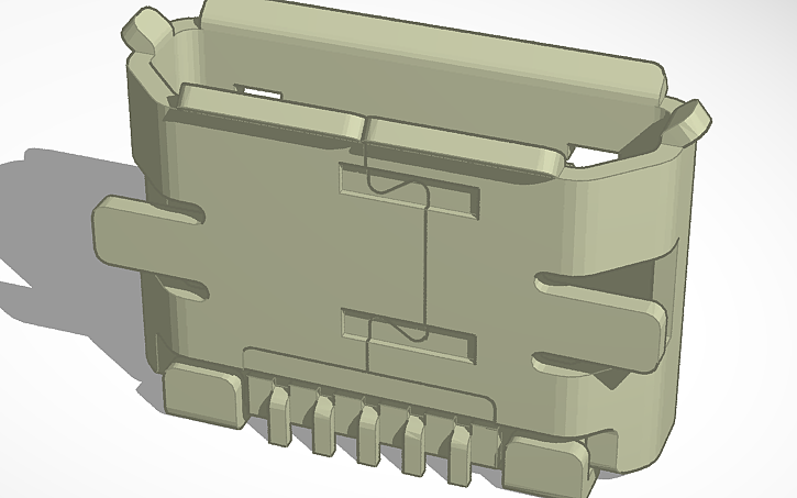 3D design Micro USB Connector - Tinkercad