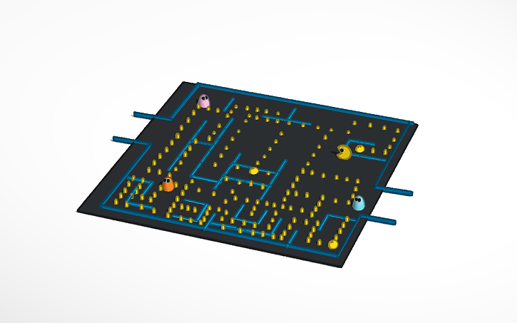3D design Copy of pac man - Tinkercad