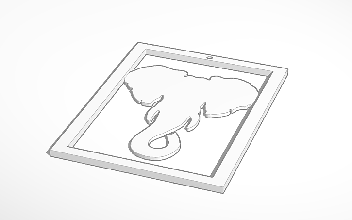 3D design Elephant - Tinkercad