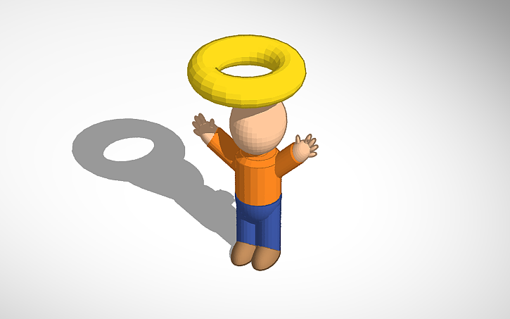 3D design boy goes to heaven - Tinkercad