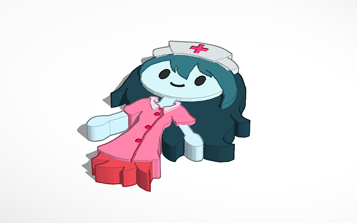 3D design Spooky pink nurse - Tinkercad