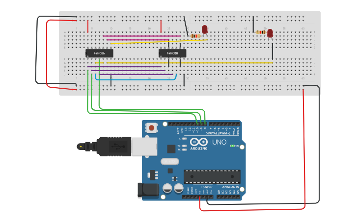 Circuit design full adder | Tinkercad