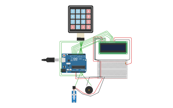 Circuit Design Arduino Security And Alarm System Tinkercad