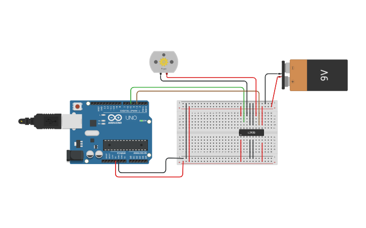 Circuit Design Speed Control Dc Motor Tinkercad