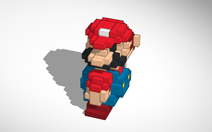 3D design Mario Voxel Design 2 - Tinkercad