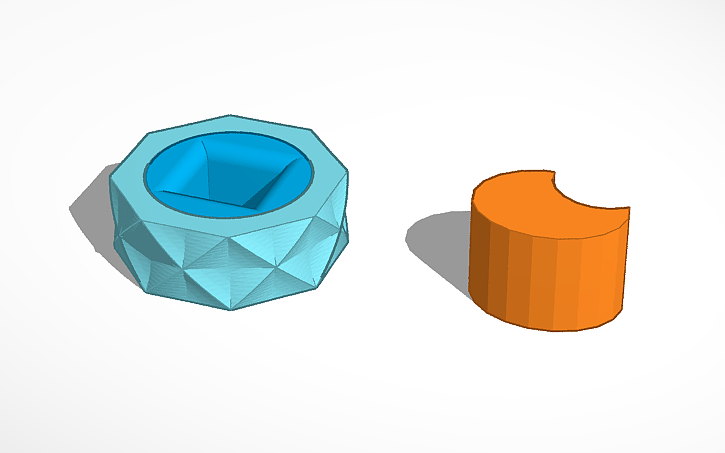 3D design 3d fidget gyro V2 (print in place) 2x0.325 - Tinkercad