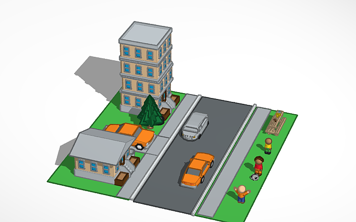 3D design street - Tinkercad