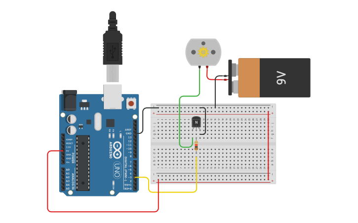 Circuit Design Analog Output Tinkercad