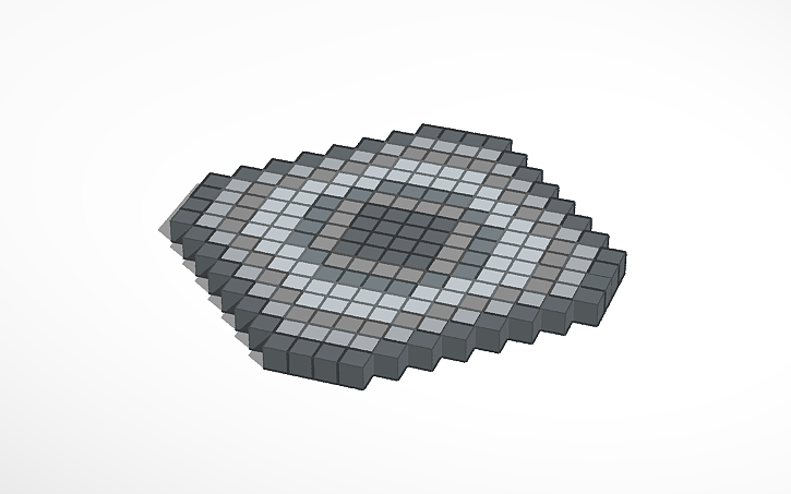 3D design Pixel shield | Tinkercad