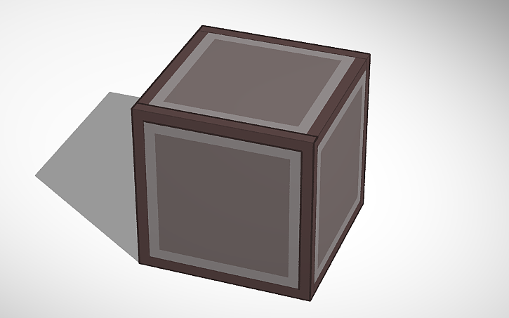 3D design Minecraft Netherite Block - Tinkercad